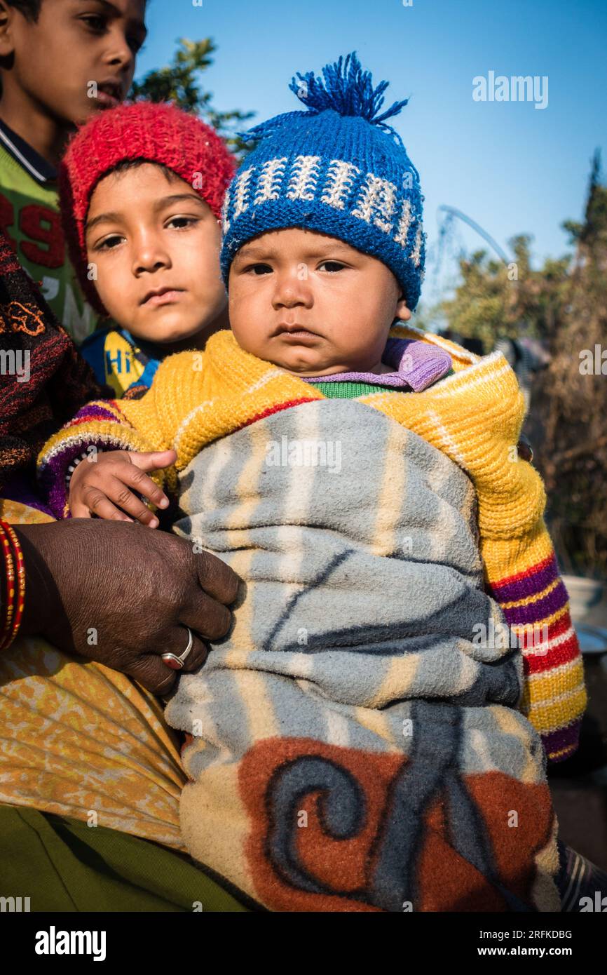 Rural indian village kids playing hi-res stock photography and images ...