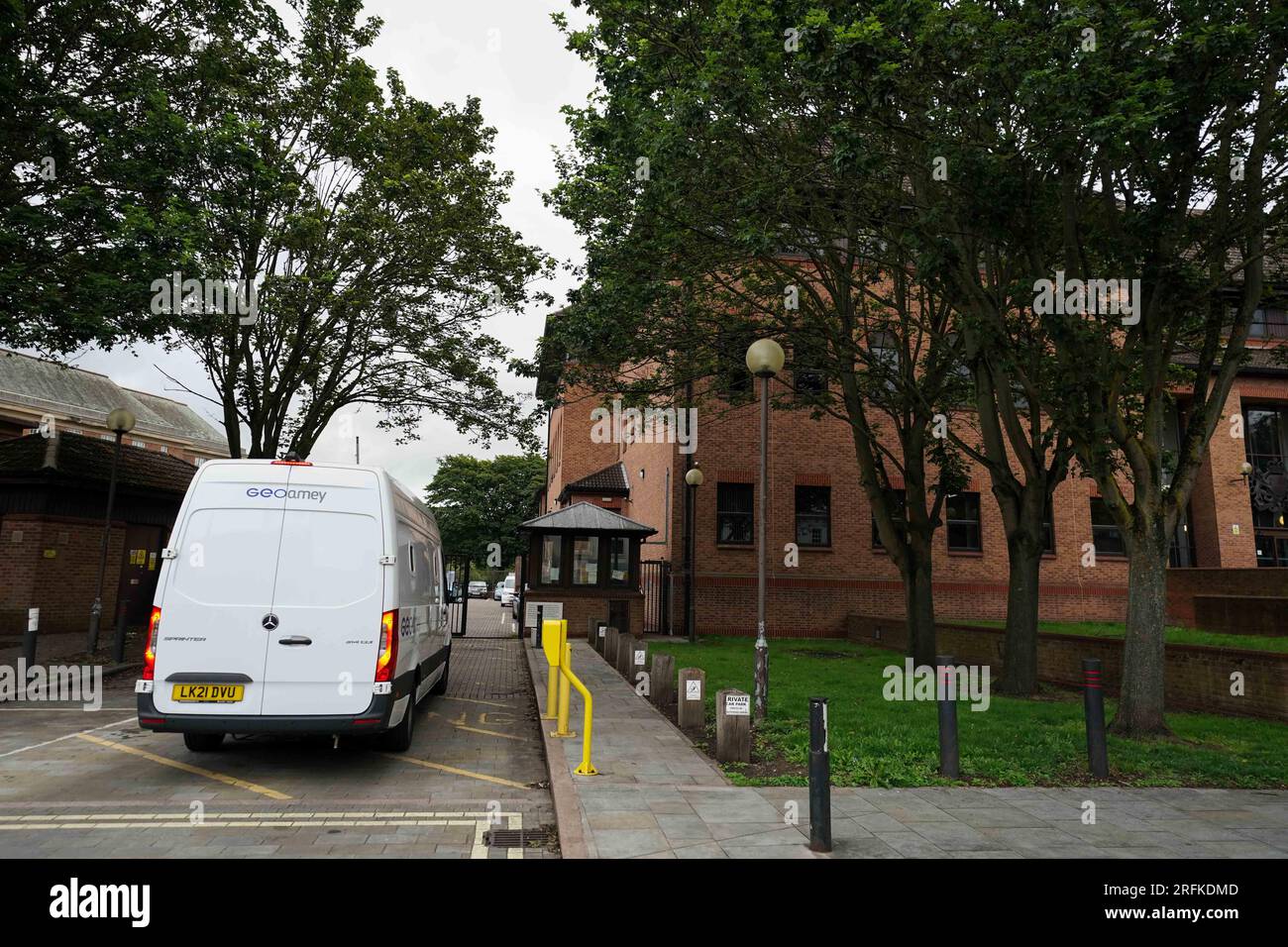A custody van is driven into Derby Crown Court, where Gemma Barton and ...