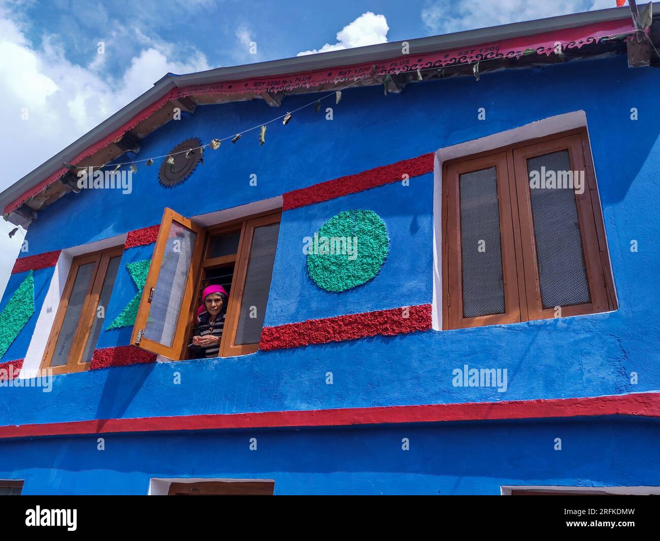 Oct.14th 2022 Uttarakhand, India. Vibrant house in Garhwal, Uttarakhand ...