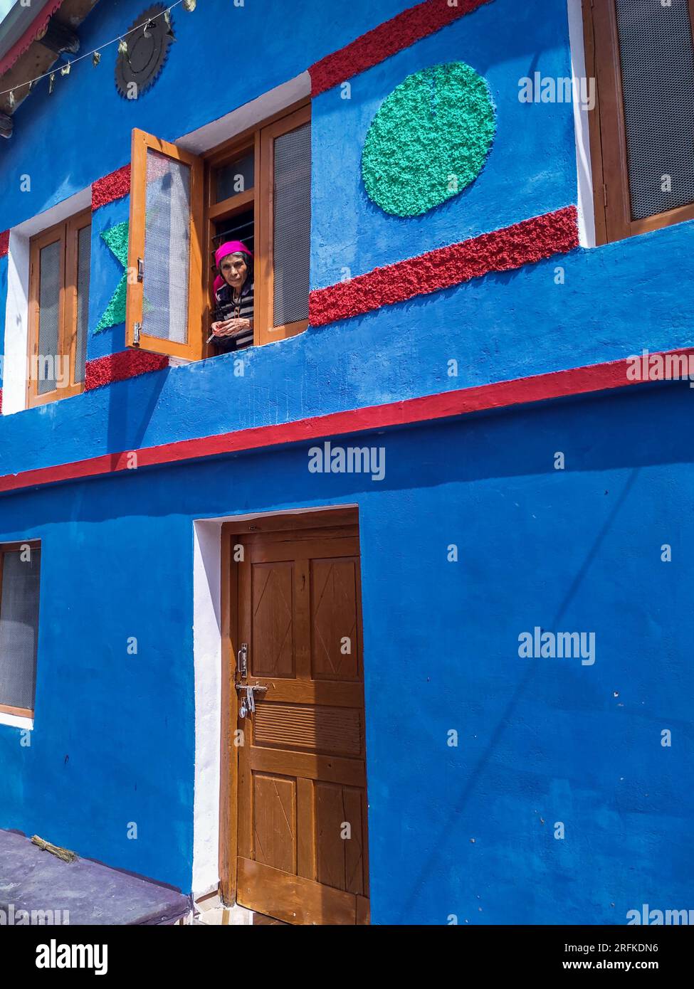 Oct.14th 2022 Uttarakhand, India. Vibrant house in Garhwal, Uttarakhand ...