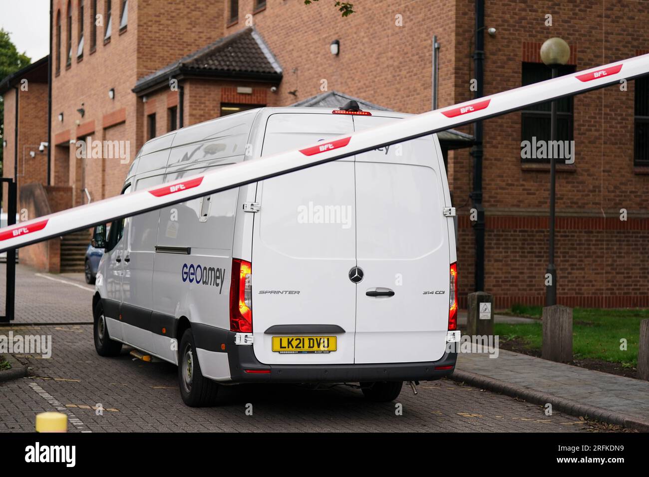 A custody van is driven into Derby Crown Court, where Gemma Barton and ...