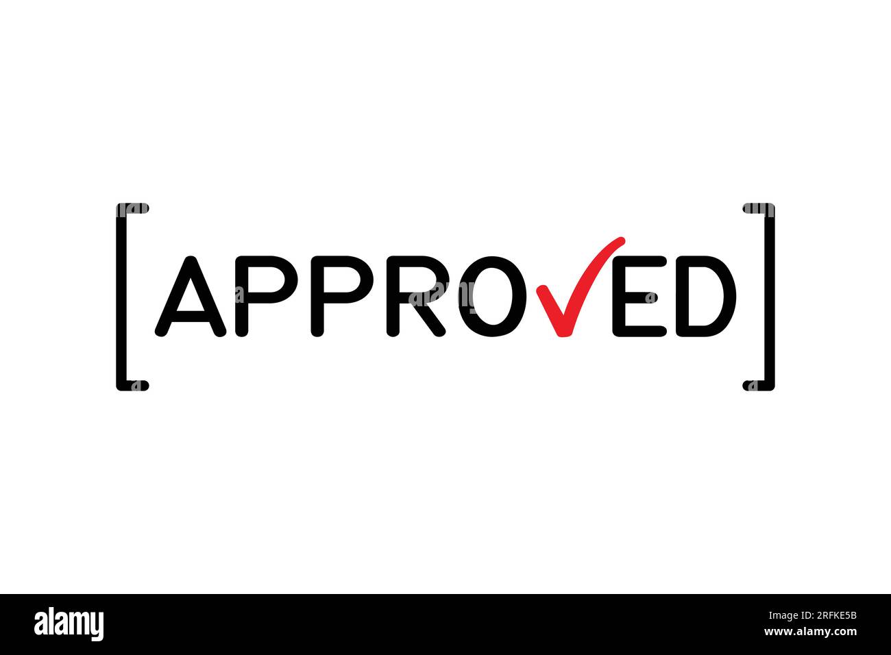 Approved Design Template. Vector and Illustration Stock Vector Image ...