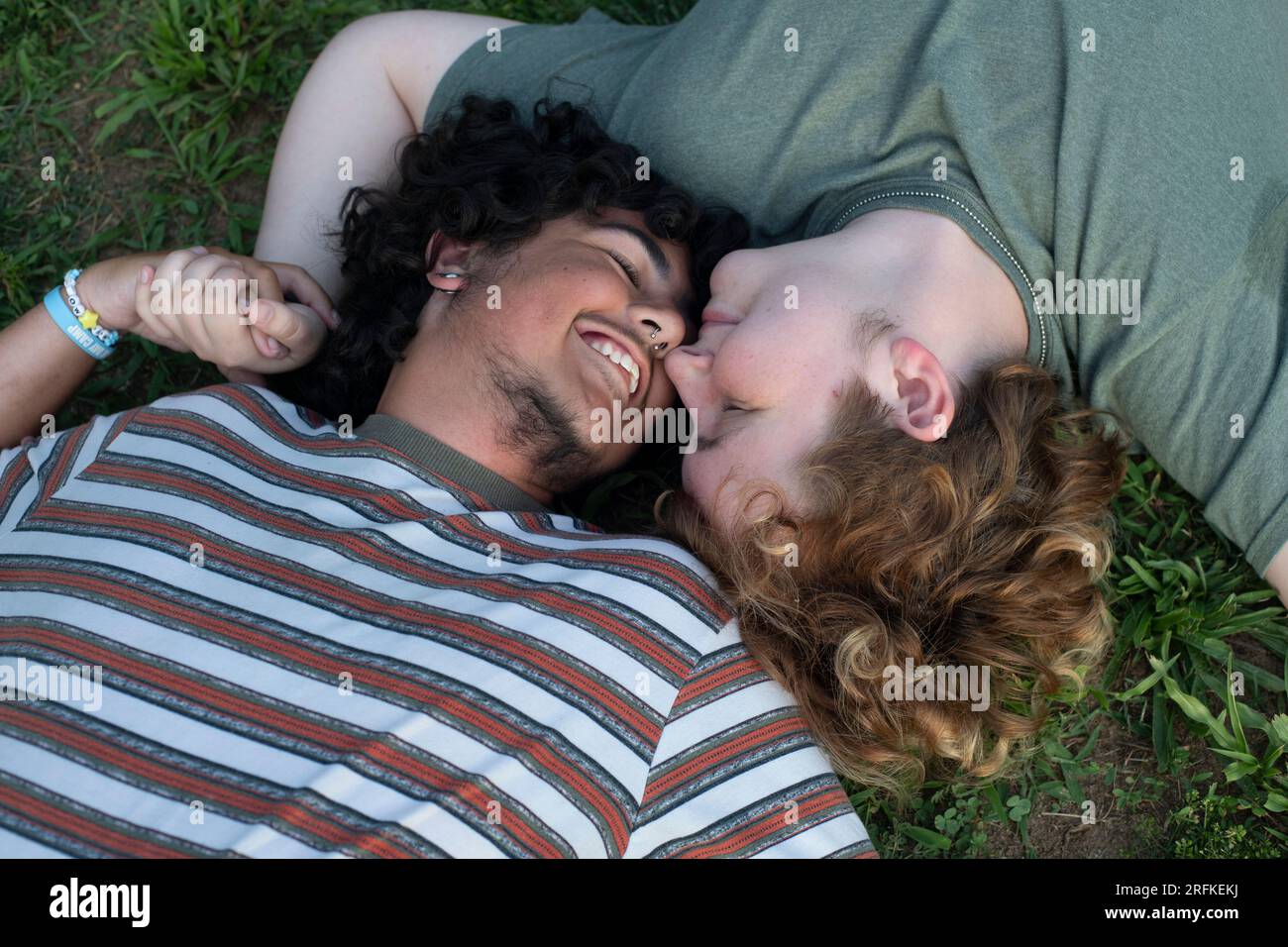 Trans Lovers on a Hike Stock Photo - Alamy