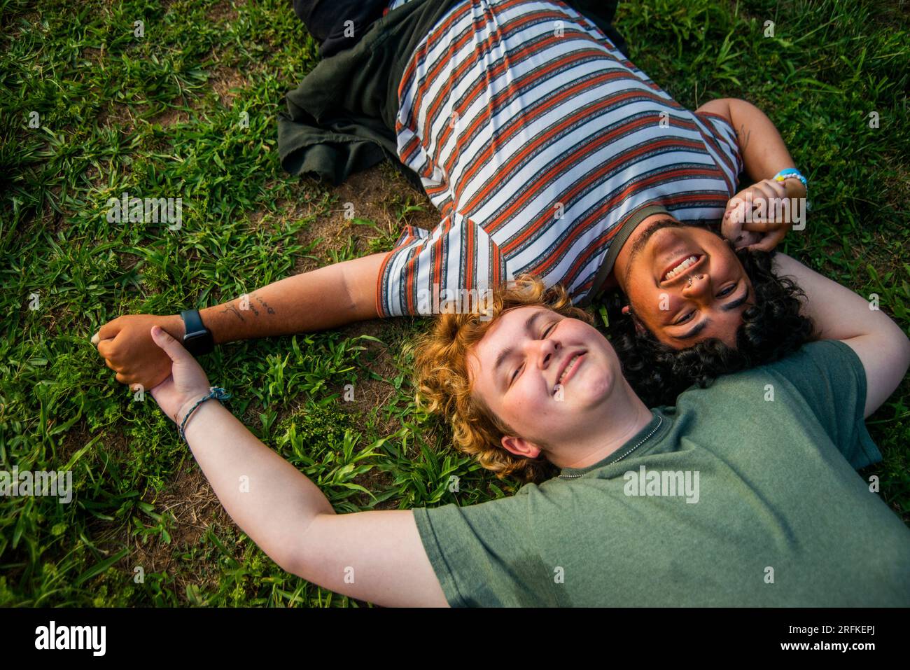 Trans Lovers on a Hike Stock Photo - Alamy