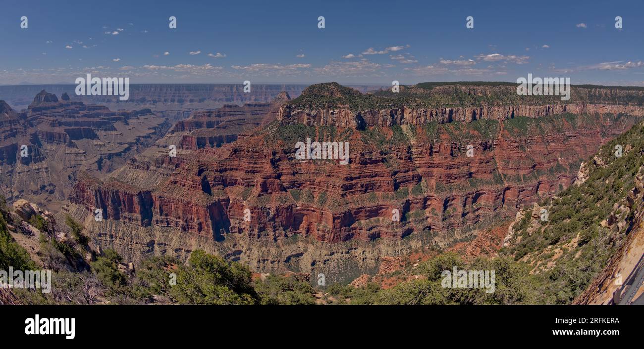 Oza Butte Viewed from Bright Angel Point Grand Canyon Stock Photo - Alamy