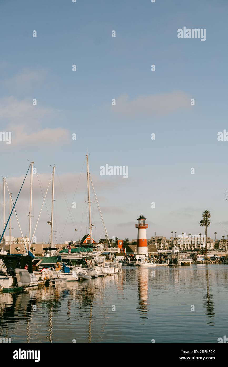 Lighthouse at the Oceanside Harbor Stock Photo - Alamy