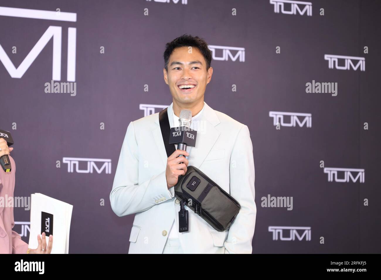 Taiwanese actor Tony Yang attends activity in Taipei City, Taiwan, 2 August, 2023. (Photo by ...