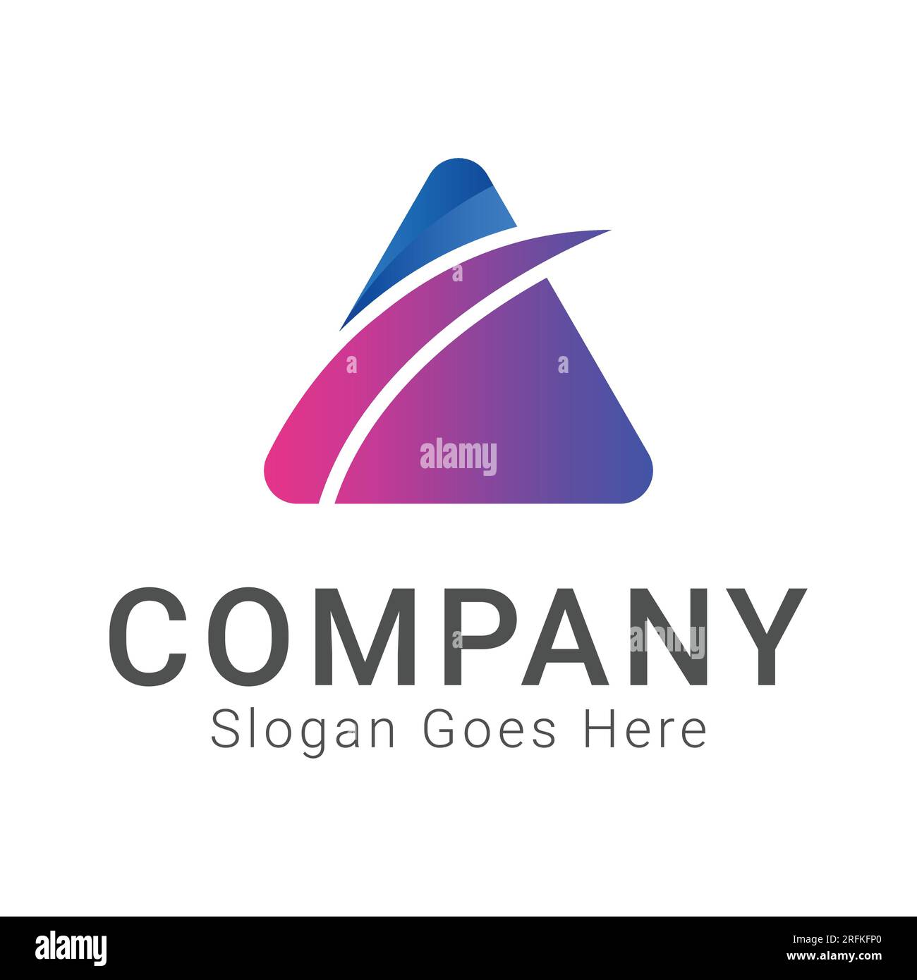 Initial Letter A Tech Logo Design Abstract Letter A Tech Triangle ...