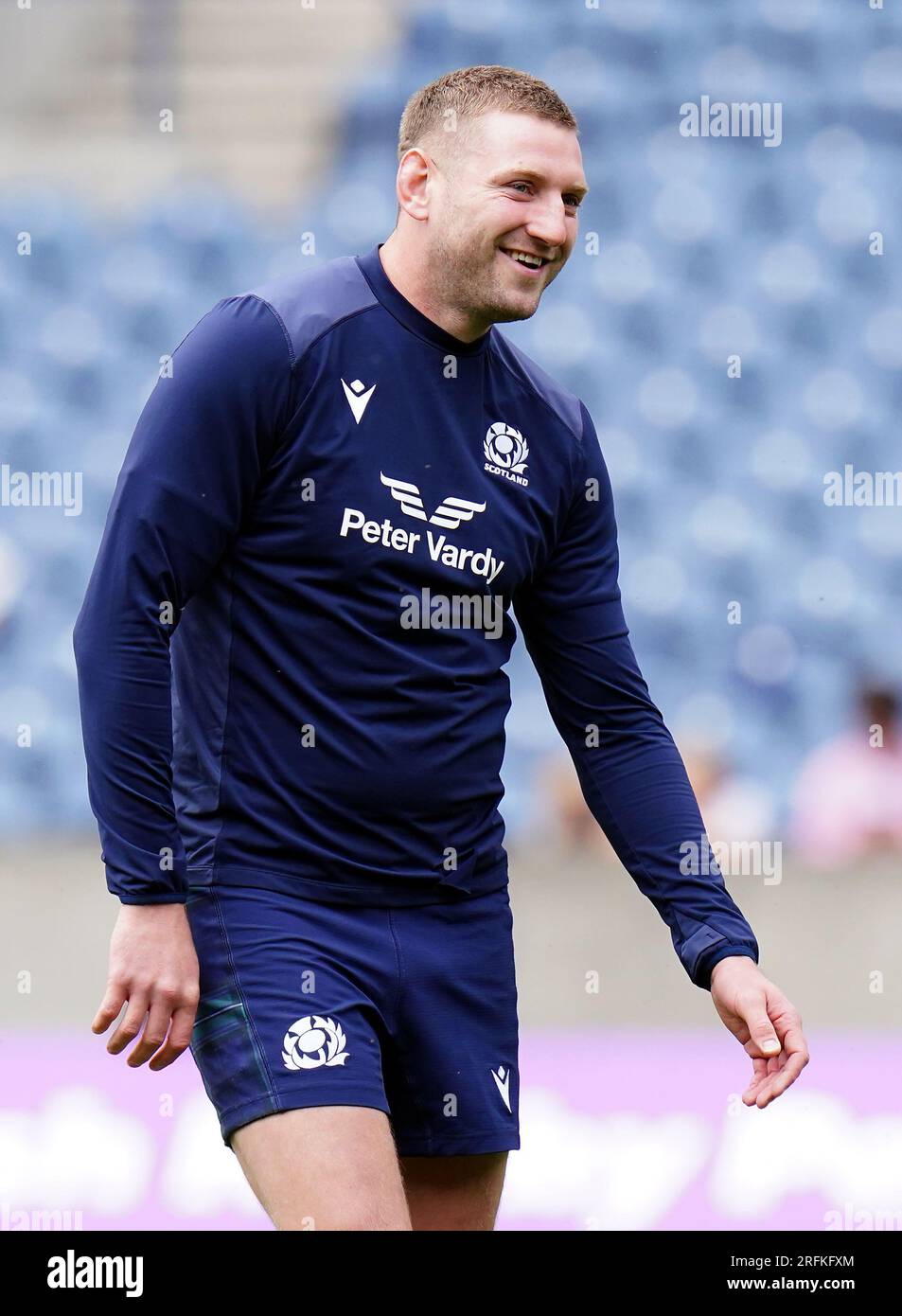 Scotland's Finn Russell during a team run at the Scottish Gas ...