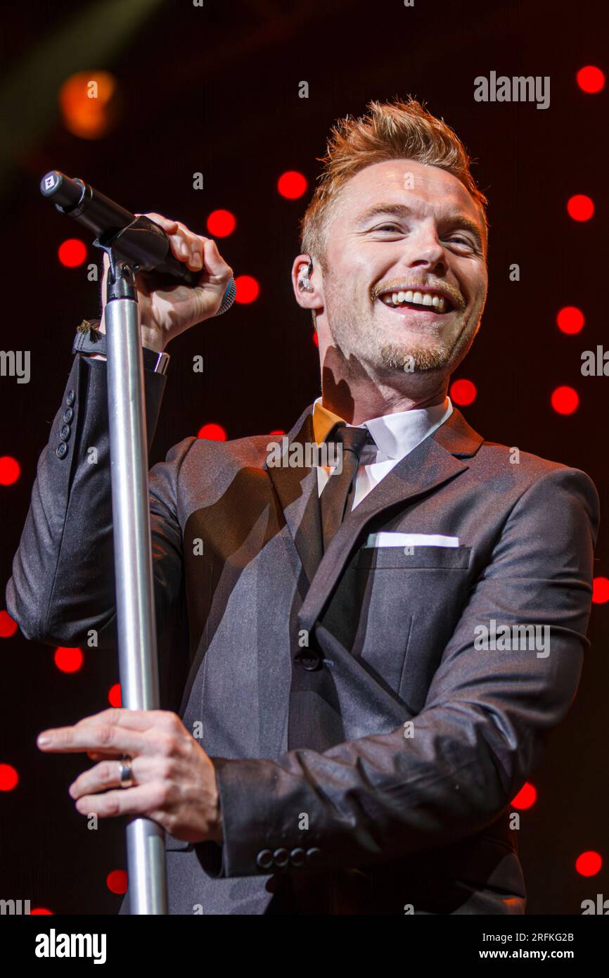 Irish singer-songwriter and musician Ronan Keating performs live in ...