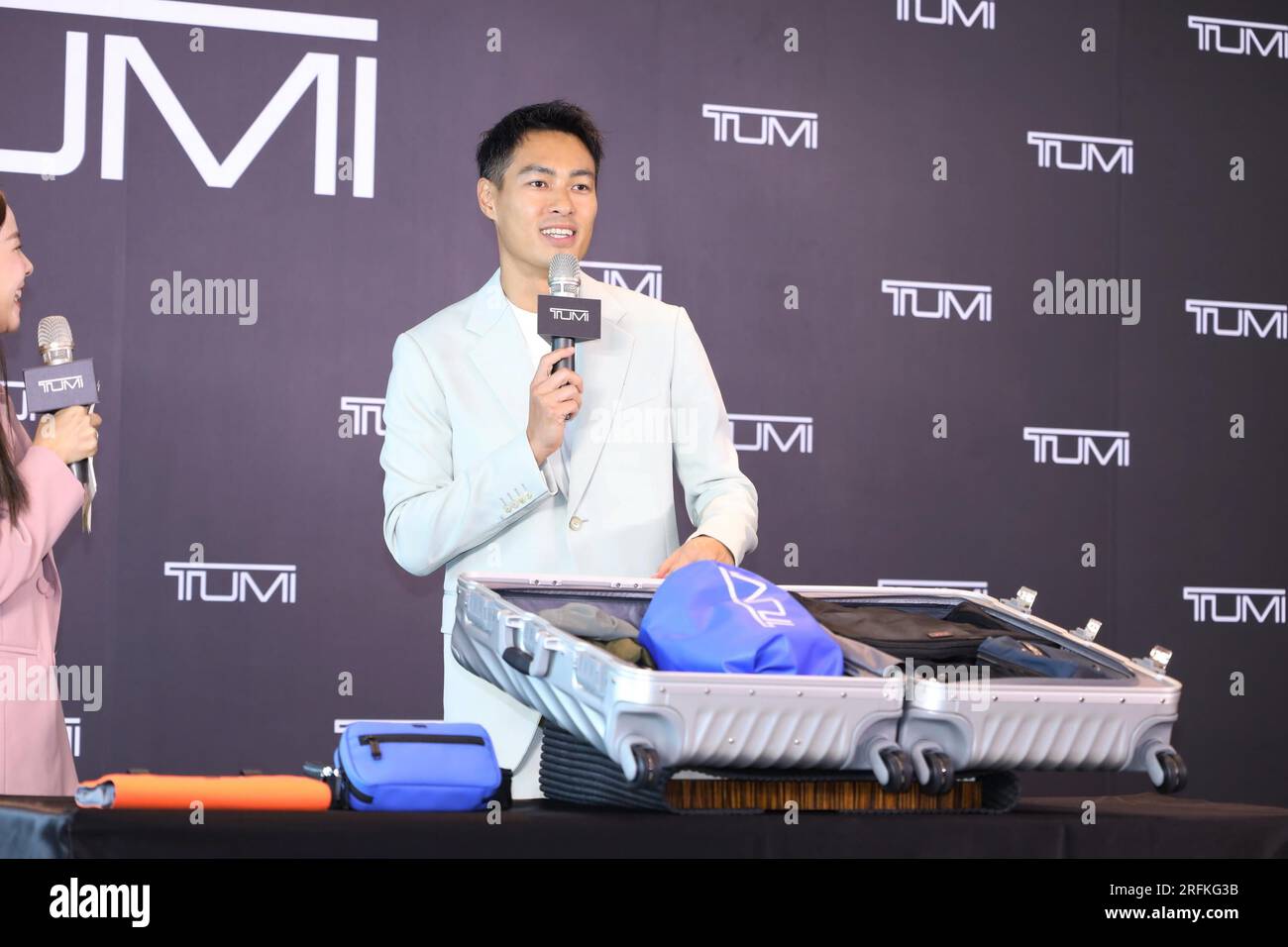 Taiwanese actor Tony Yang attends activity in Taipei City, Taiwan, 2 ...