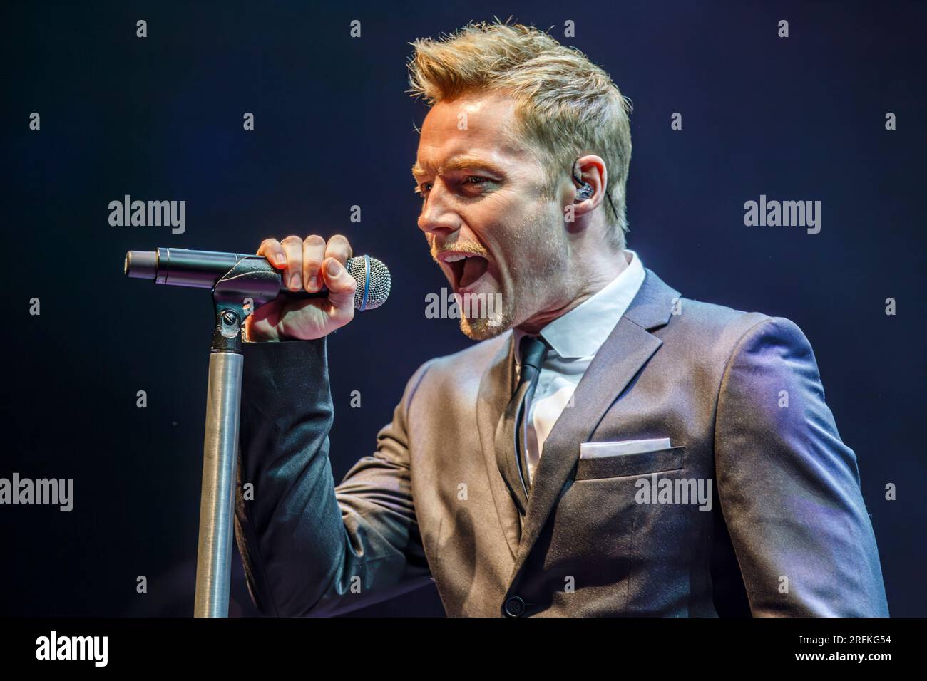 Irish singer-songwriter and musician Ronan Keating performs live in ...