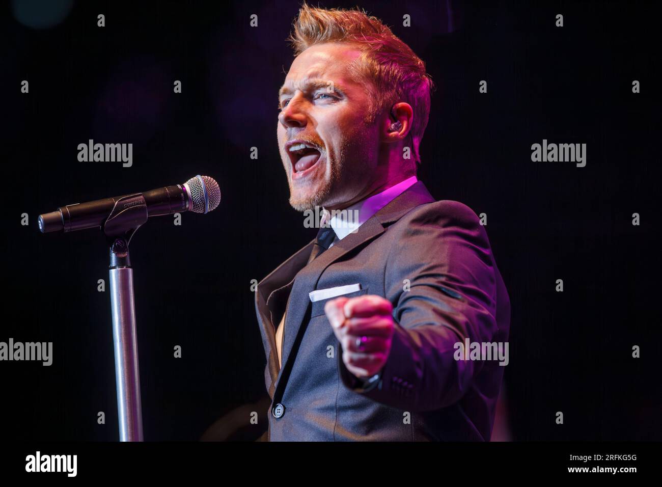 Irish singer-songwriter and musician Ronan Keating performs live in ...
