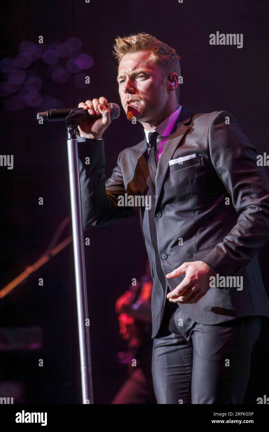 Irish singer-songwriter and musician Ronan Keating performs live in ...