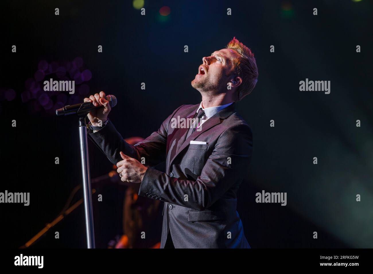 Irish singer-songwriter and musician Ronan Keating performs live in ...