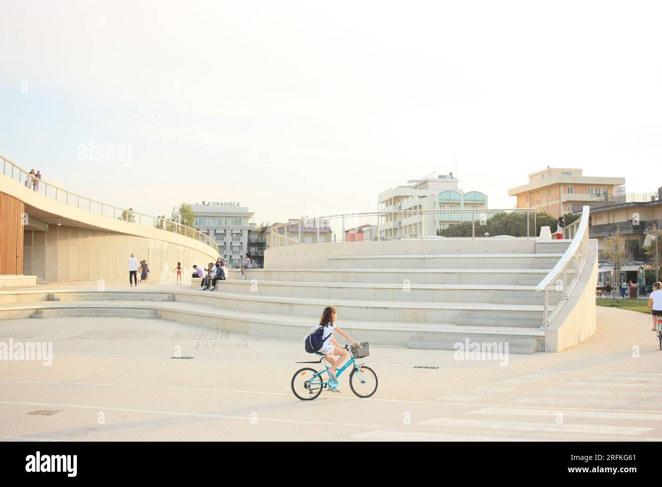 RIMINI, ITALY - 15 MAY, 2022: View of Kennedy Square in Rimini Stock ...