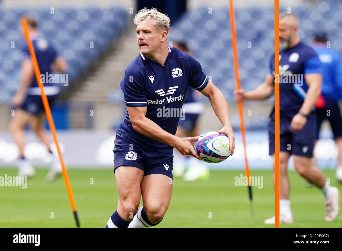 Scotland's Darcy Graham during a team run at the Scottish Gas ...