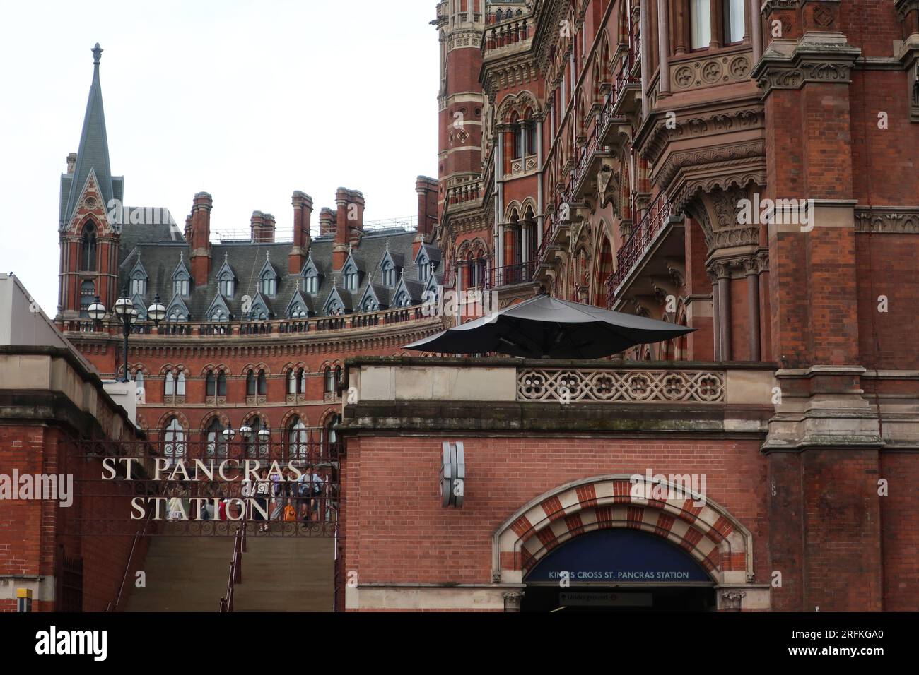 An iconic London landmark, the St Pancras International Railway Station ...
