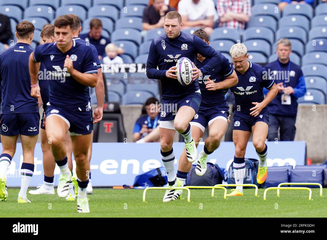 Scotland's Finn Russell during a team run at the Scottish Gas ...