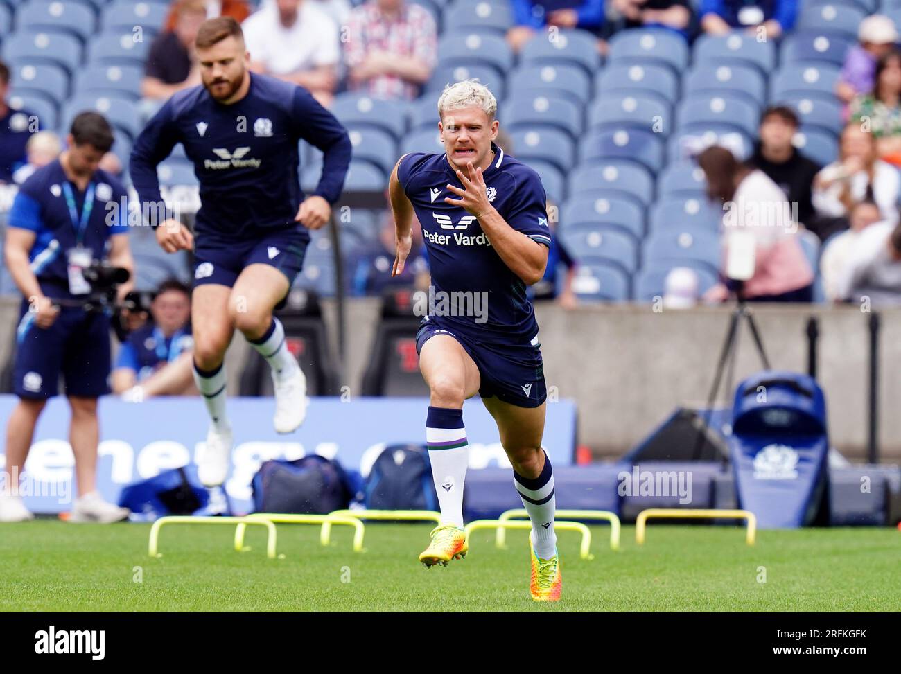 Scotland's Darcy Graham during a team run at the Scottish Gas ...