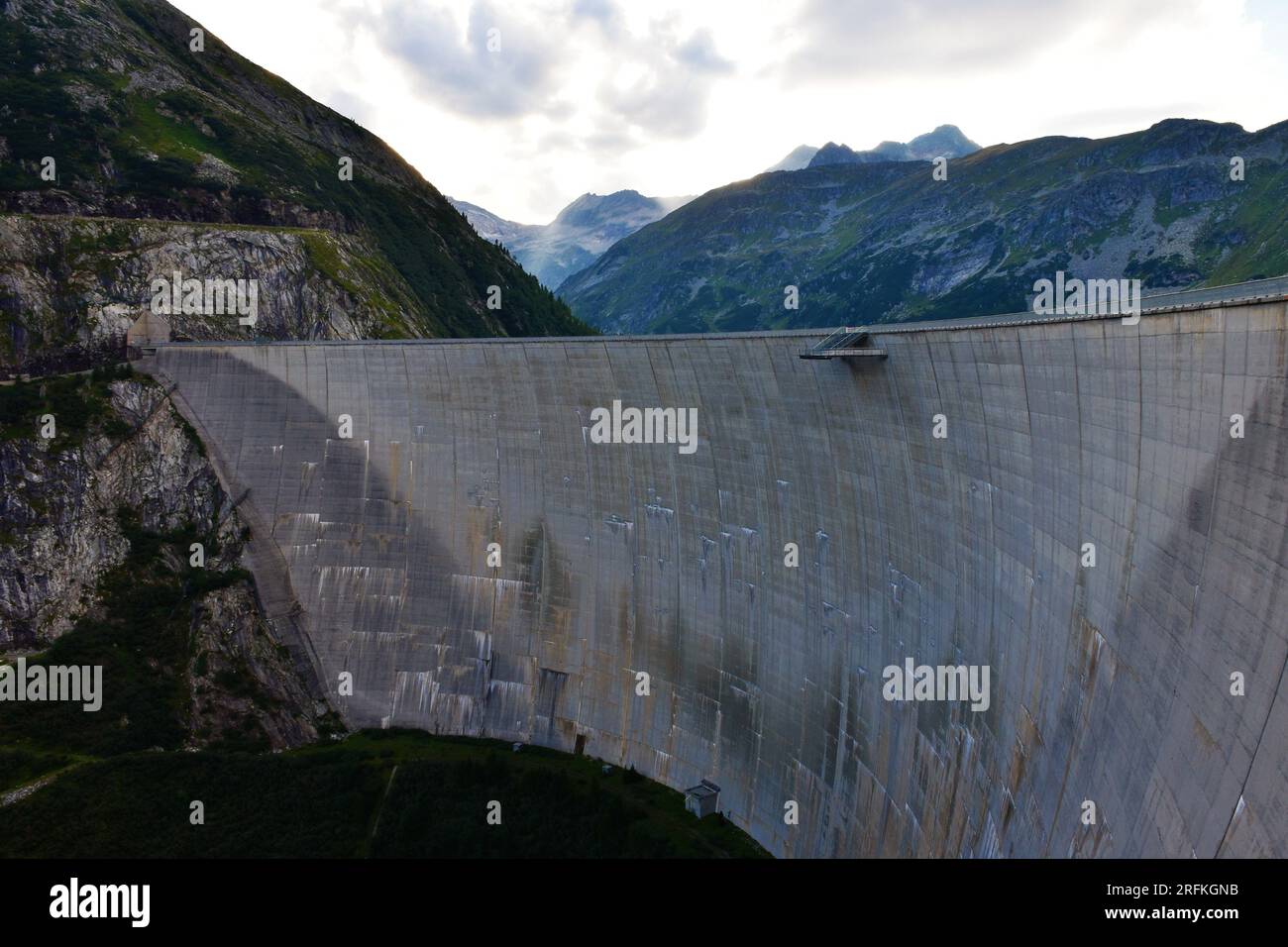 View of Kölnbrein-Staumauer the tallest dam in Austria at Malta ...