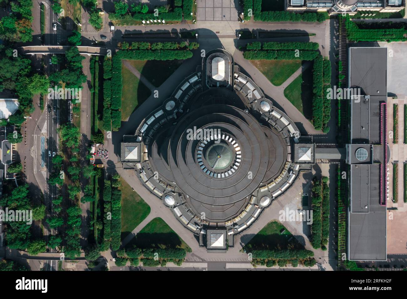 Wroclaw, Poland : Aerial view of Centennial Hall (Polish: Hala Stulecia ...