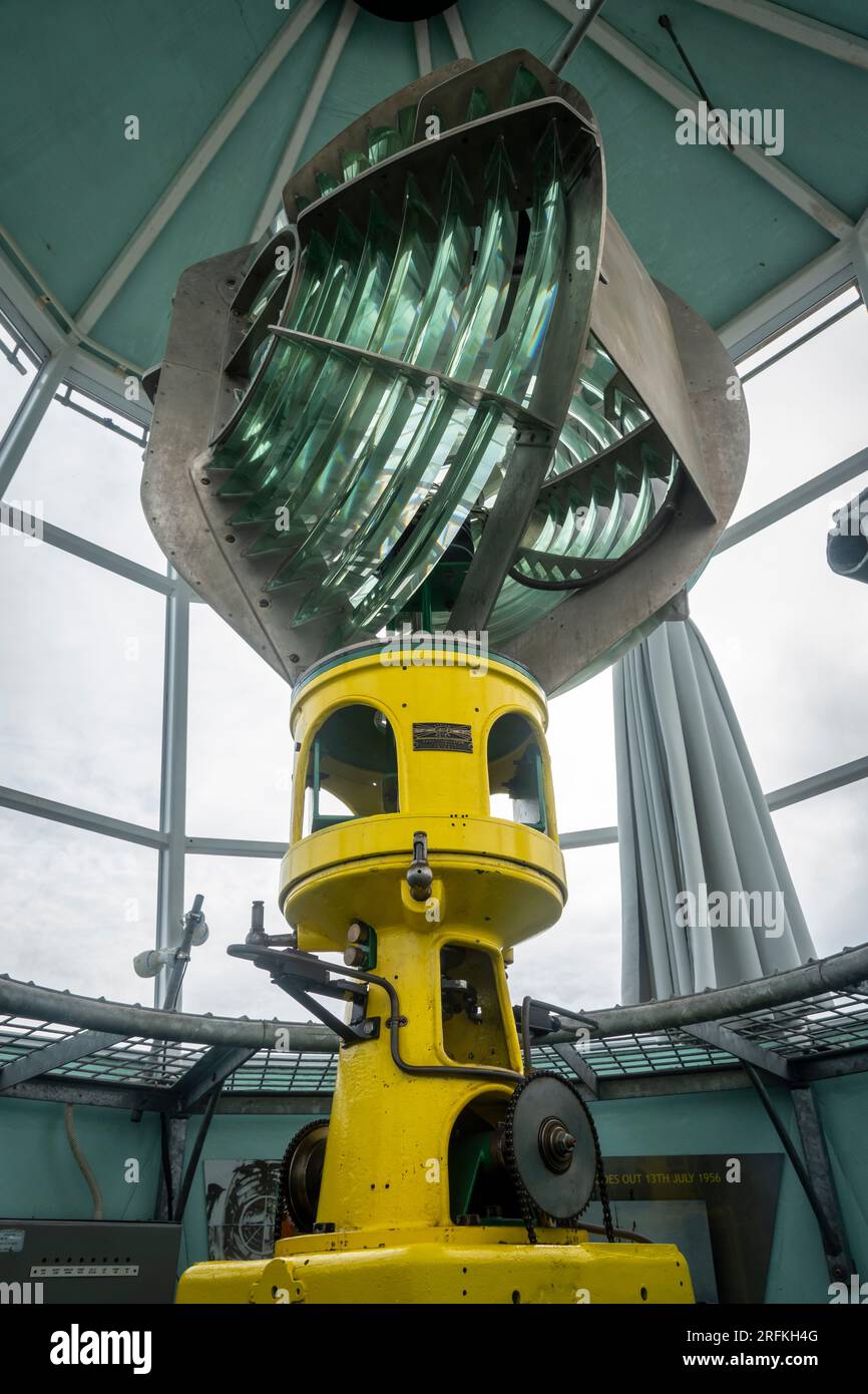 Interior of Lighthouse, Cape Egmont Boat Club, Taranaki, North Island ...