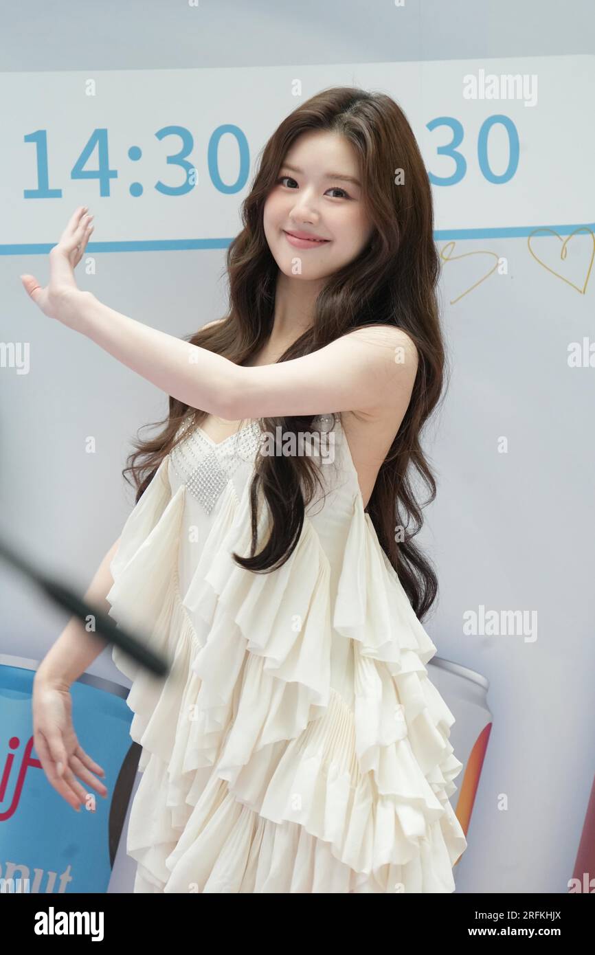 Chinese actress and singer Zhao Lusi attends activity in Shanghai, China, 3 August, 2023. (Photo ...