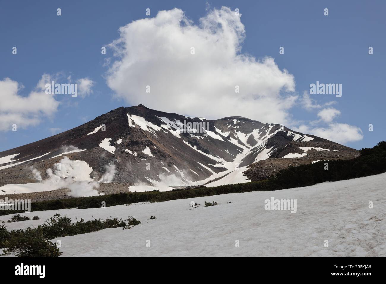 View of Asahidake (Mount Asahi) in Japan Stock Photo - Alamy