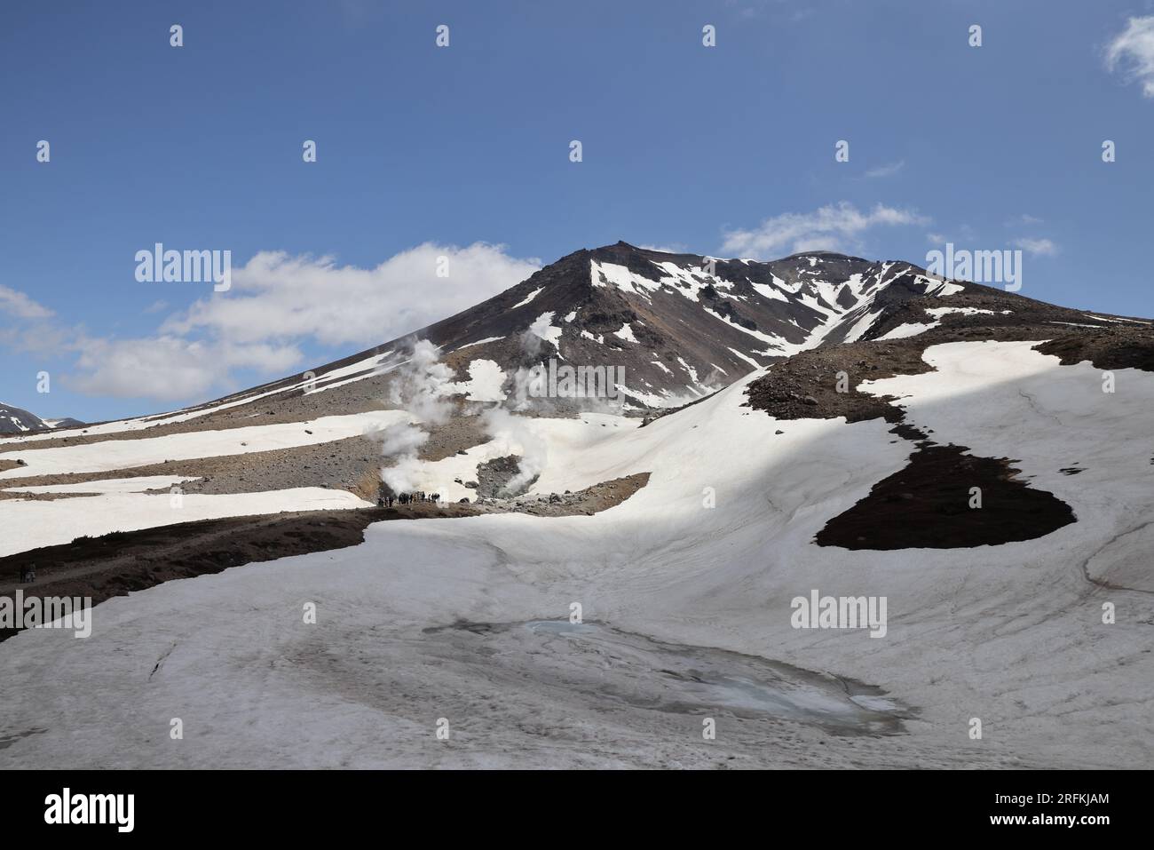 View of Asahidake (Mount Asahi) in Japan Stock Photo - Alamy