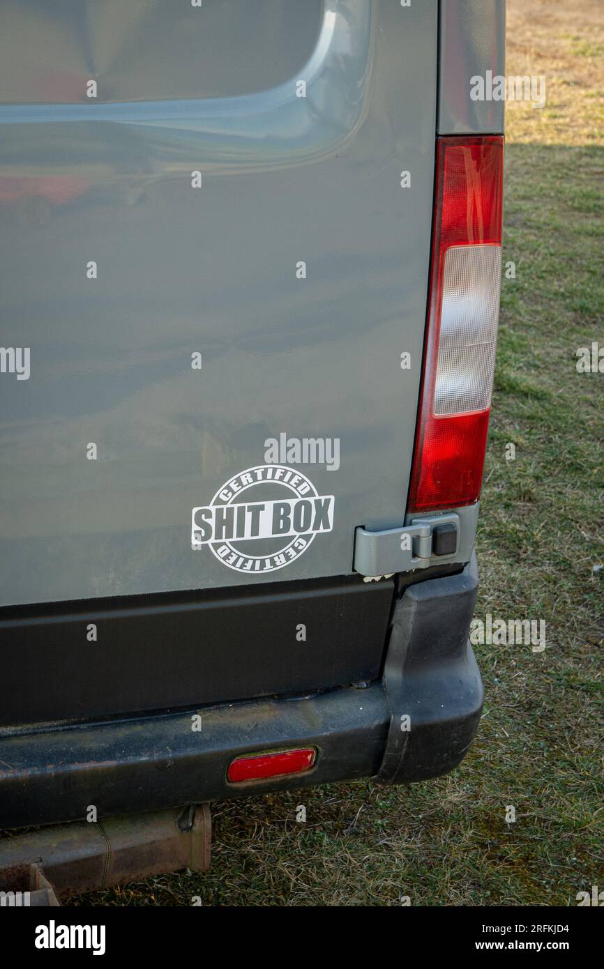 Car bumper stickers hi-res stock photography and images - Alamy