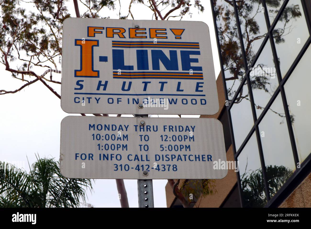Inglewood (Los Angeles), California: Inglewood I-LINE Shuttle Bus Stop ...
