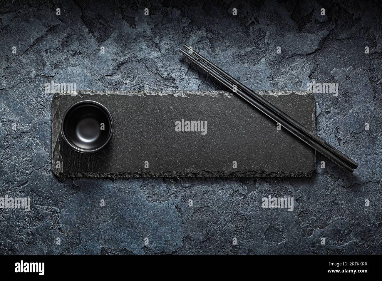 Rectangular Stone Slate Plate With Choppingstick And Piala For Wasabi ...