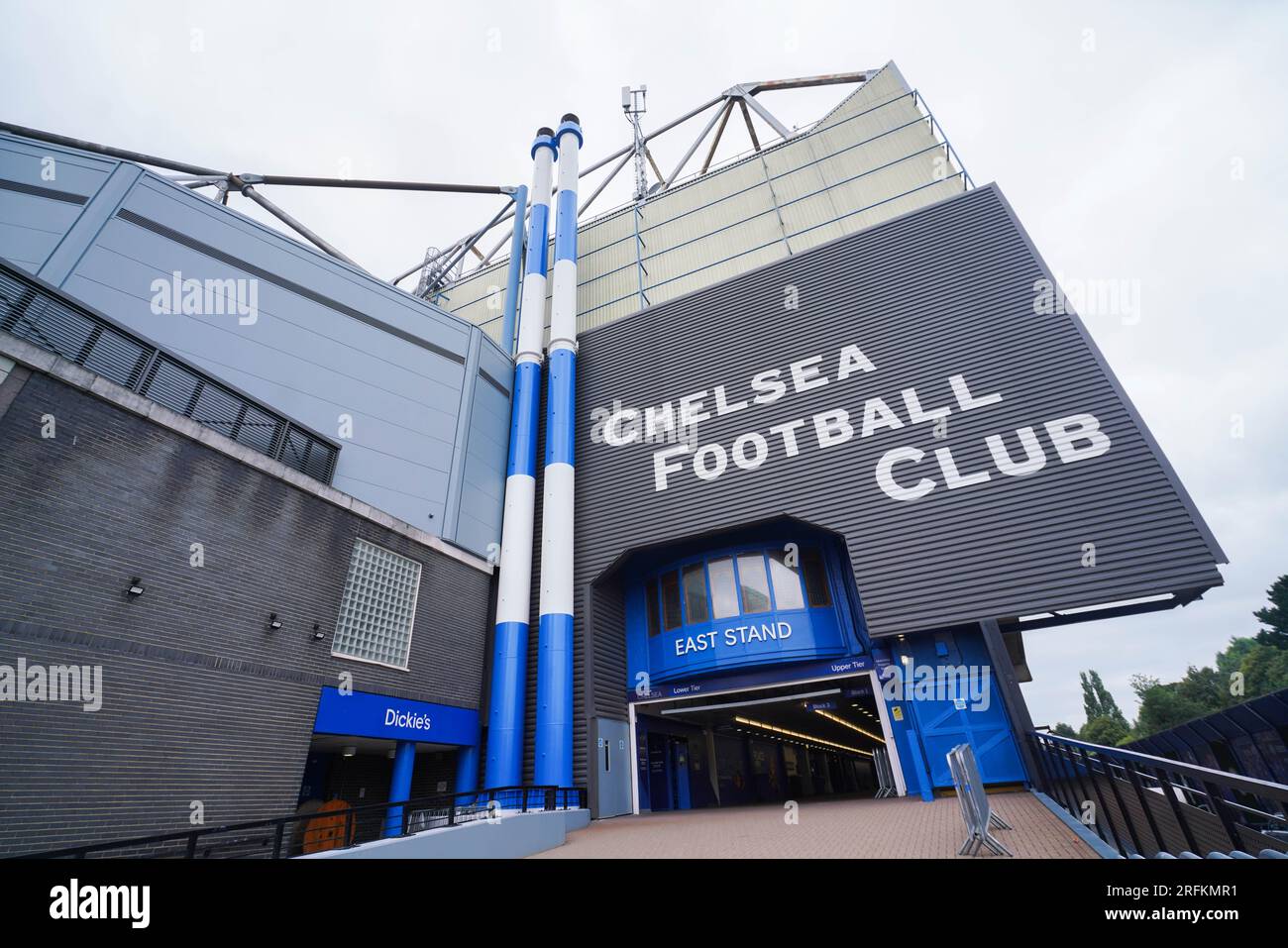Chelsea Football Club East Stand Stock Photo - Alamy