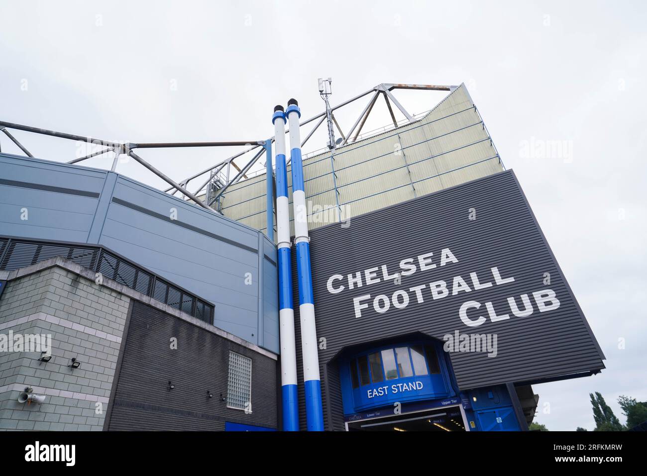 Chelsea Football Club East Stand Stock Photo - Alamy