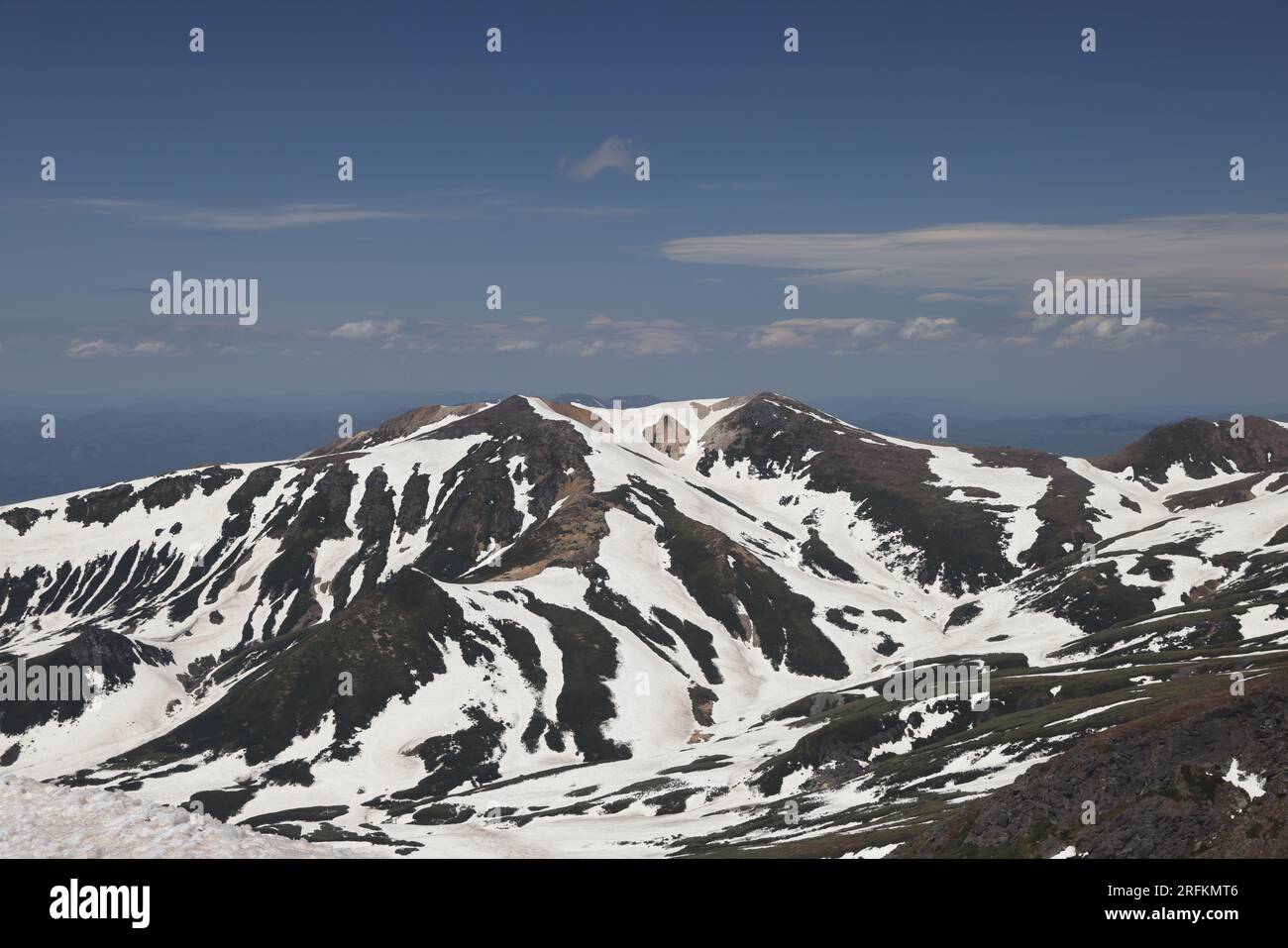 View taken while climbing Asahidake (Mount Asahi), the highest mountain ...