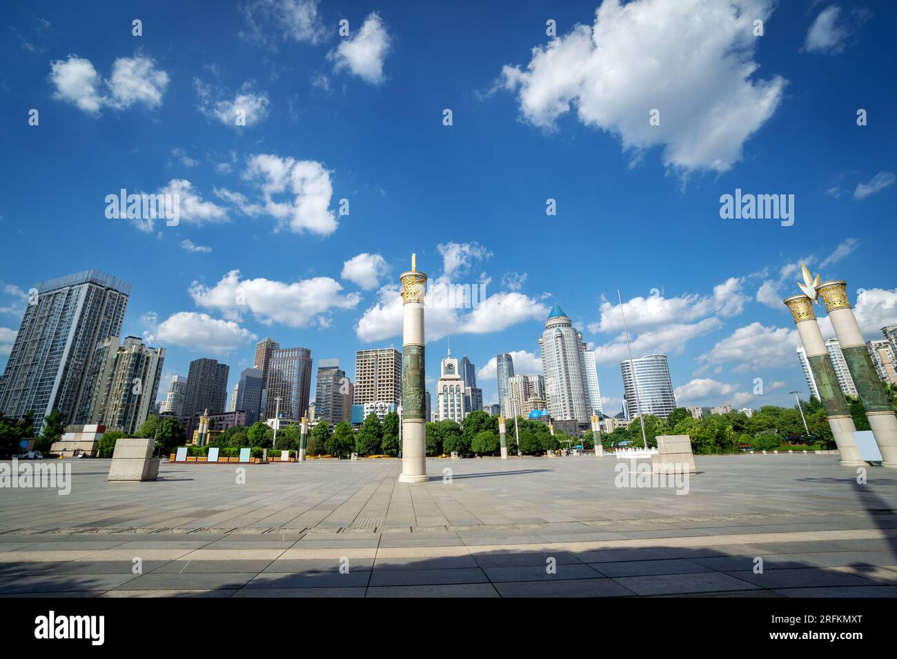 The fortification square is a landmark building in Guiyang, Guizhou ...