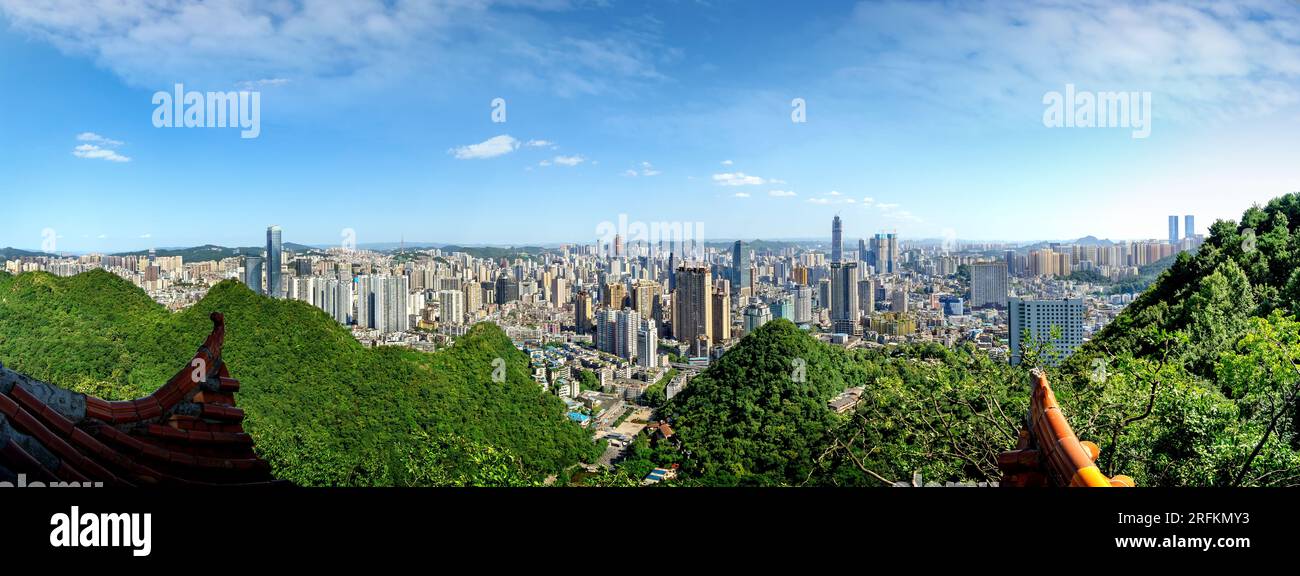 Aerial view of Guiyang city landscape, Guizhou, China Stock Photo - Alamy