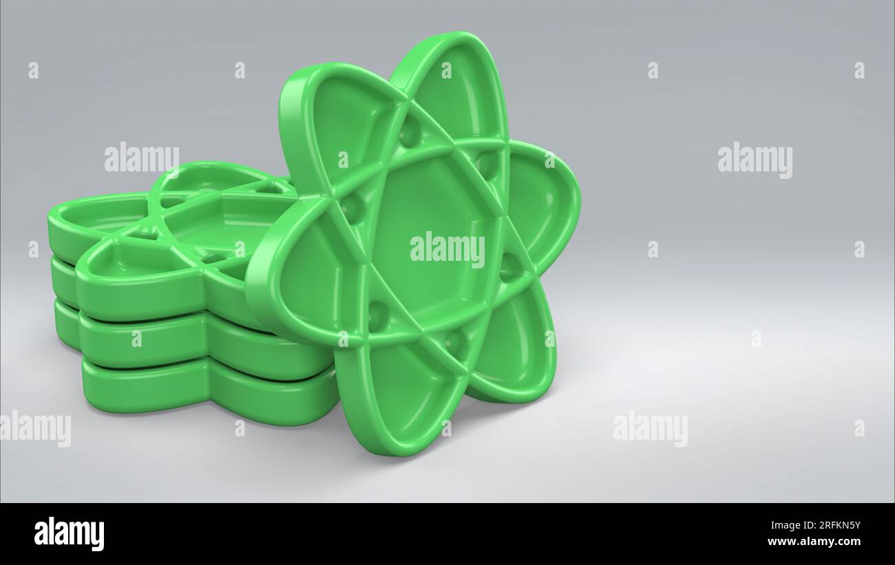 Bright Green Star Shape Plate Set. Isolated on white background ...