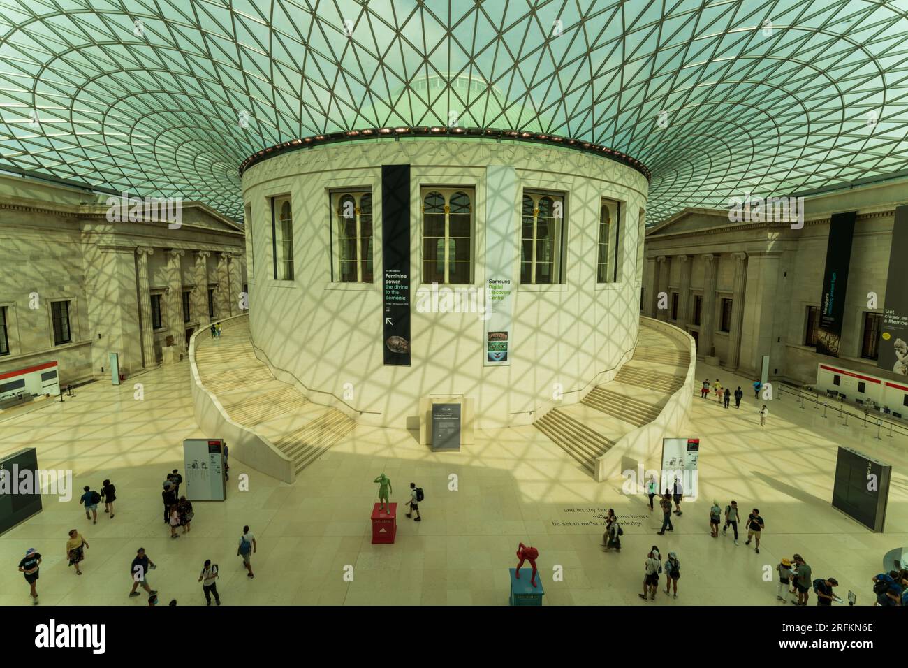 London, England, UK - August 4, 2022. British Museum interior in London ...