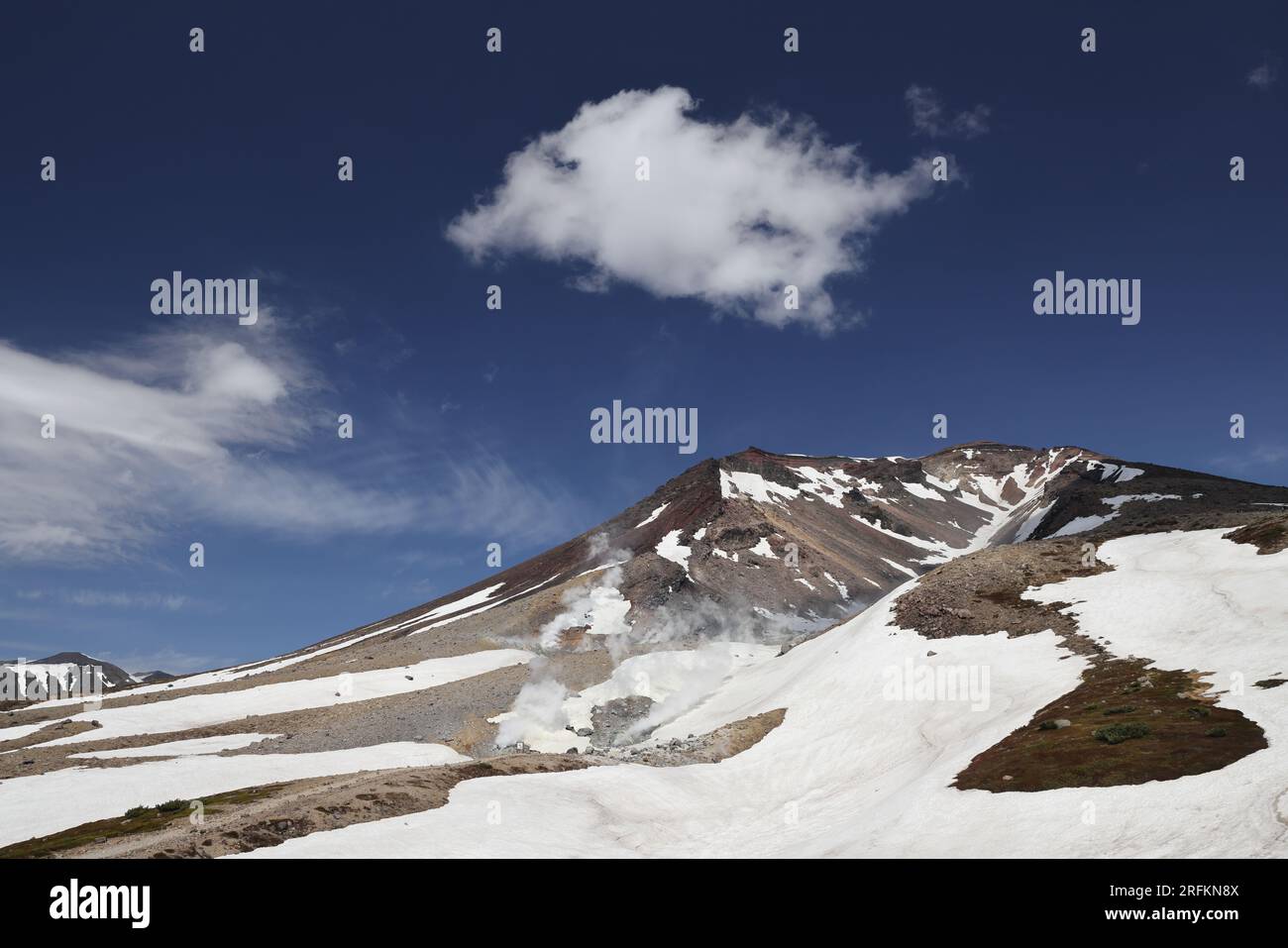 View of Asahidake (Mount Asahi) in Japan Stock Photo - Alamy