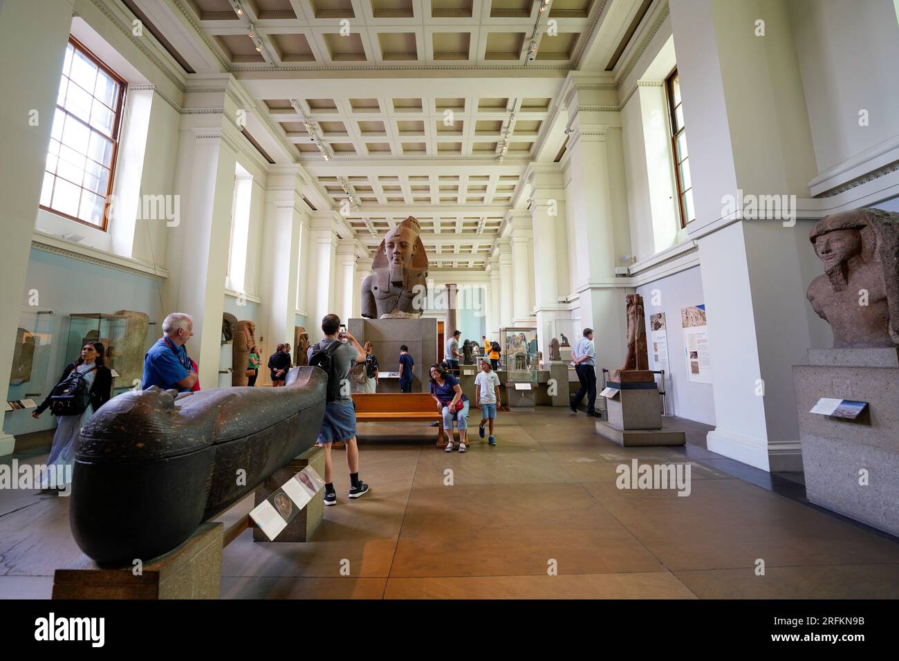 London, England, UK - August 4, 2022. British Museum interior in London ...