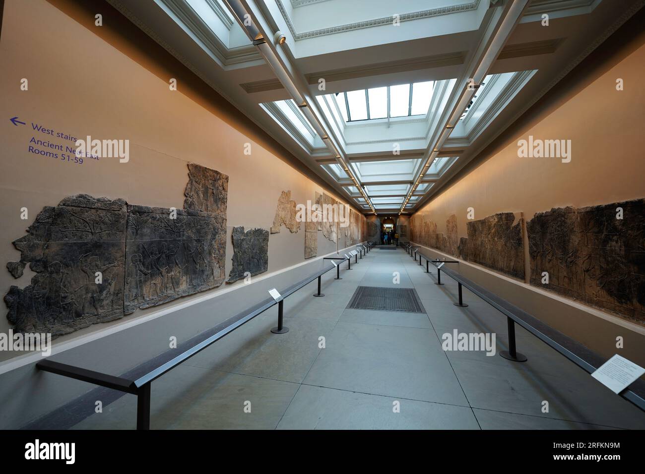 London, England, UK - August 4, 2022. British Museum interior in London ...
