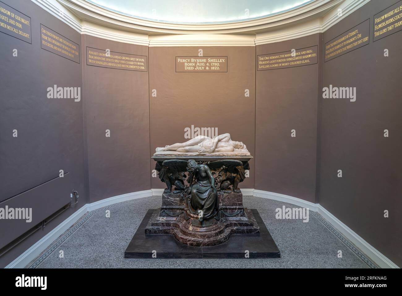 Das Shelley Memorial im University College, University of Oxford ...