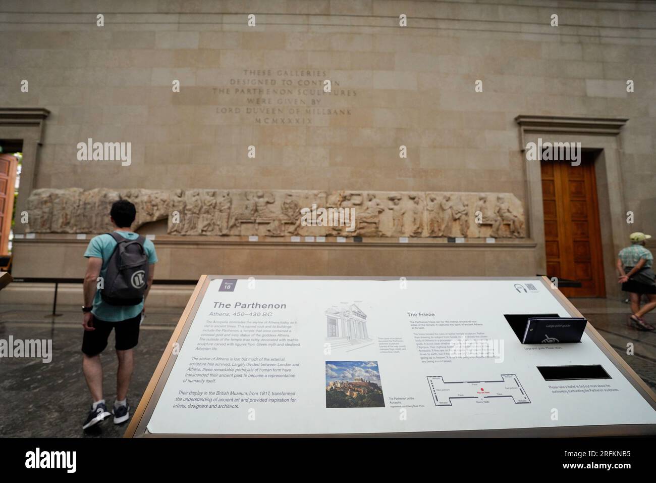 London, England, UK - August 4, 2022. British Museum interior in London ...