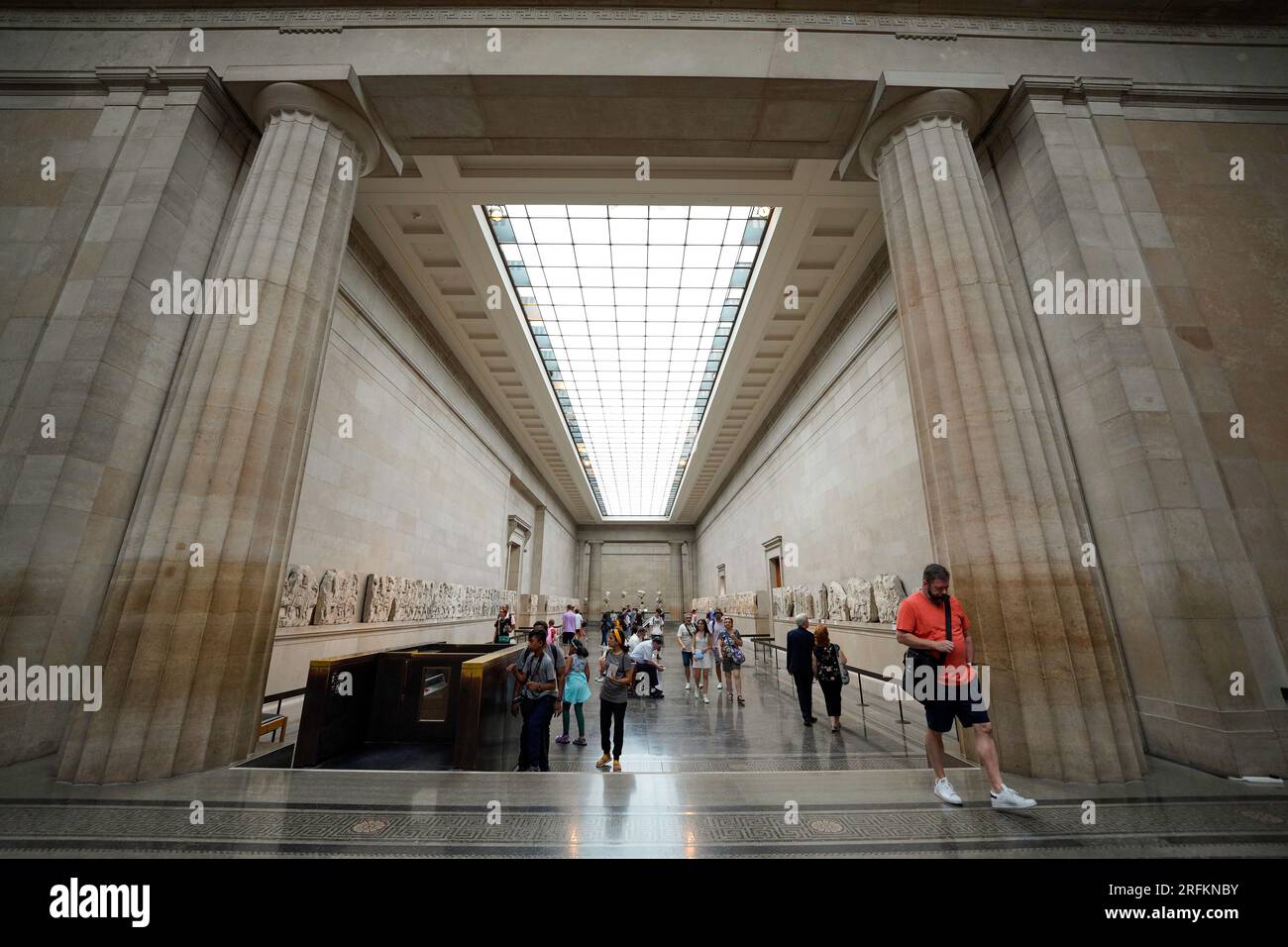 London, England, UK - August 4, 2022. British Museum interior in London ...