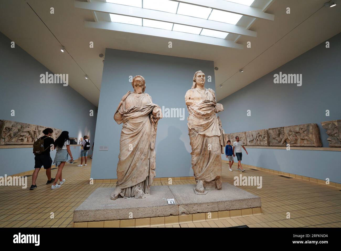 London, England, UK - August 4, 2022. British Museum interior in London ...