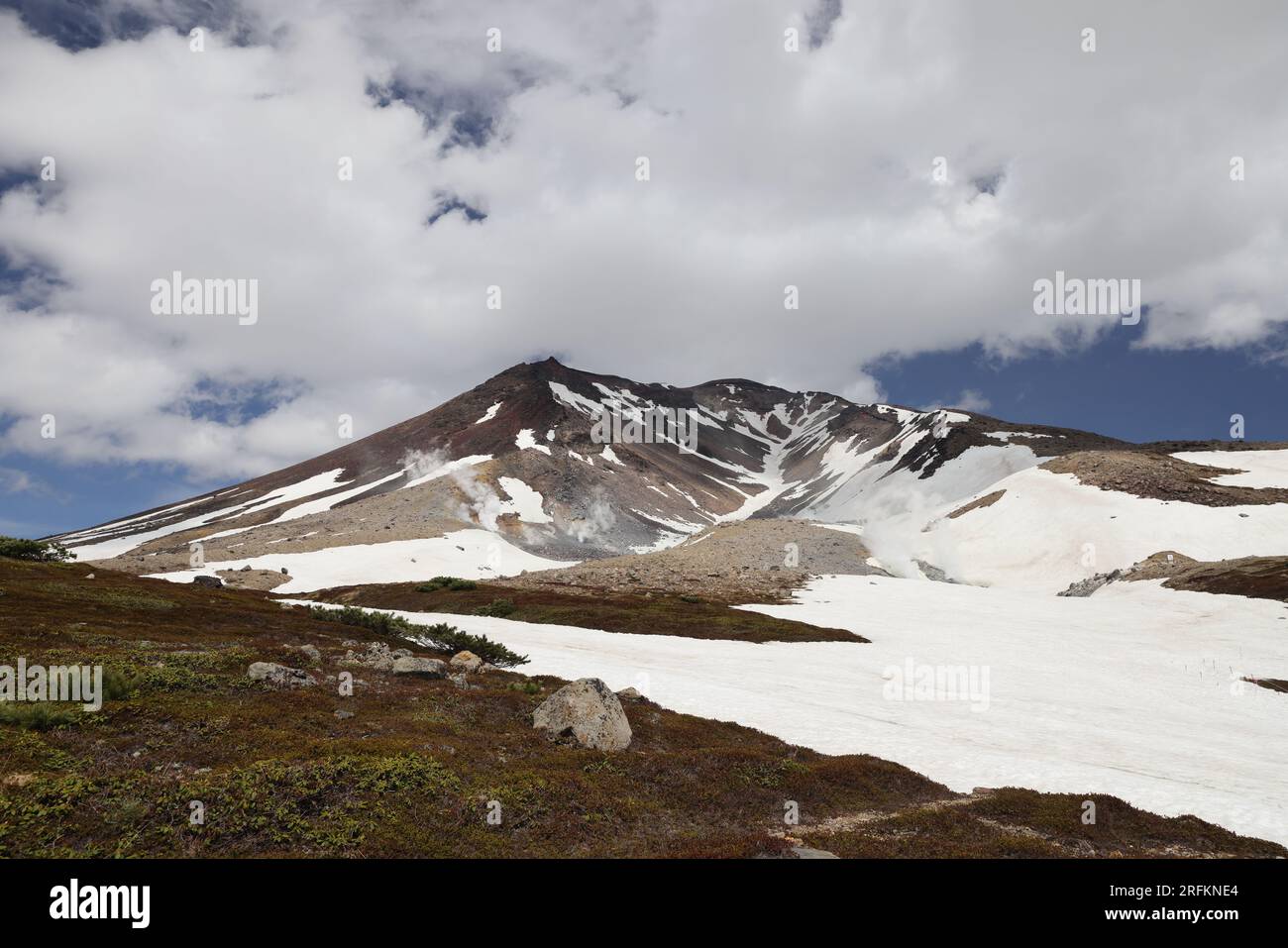 View of Asahidake (Mount Asahi) in Japan Stock Photo - Alamy