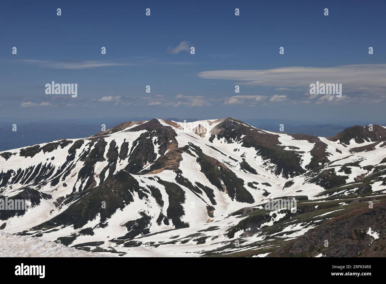 View taken while climbing Asahidake (Mount Asahi), the highest mountain ...