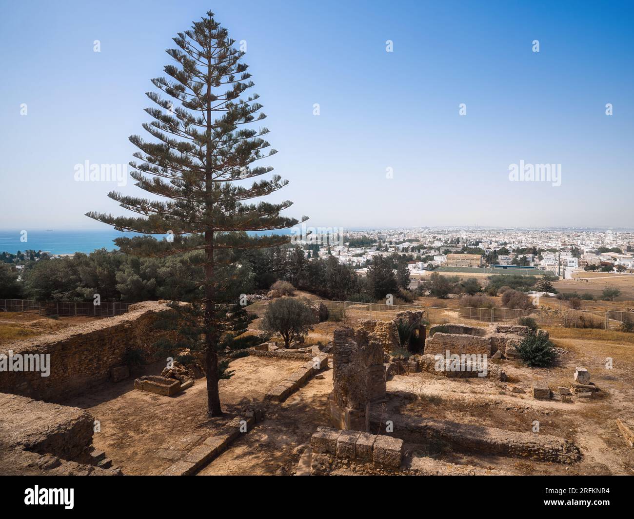 Ancient ruins of the legendary city of Carthage in Tunisia, Africa ...